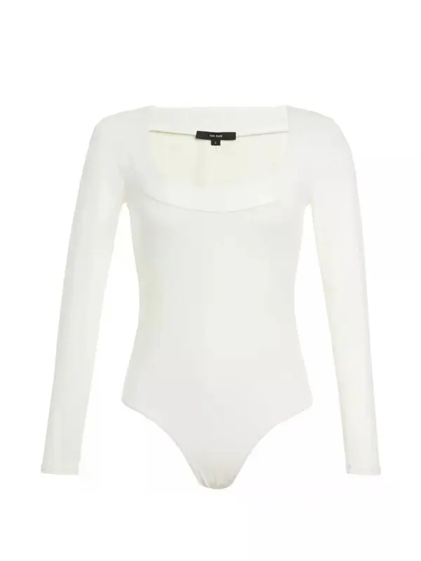 THE PARK Maranda Scoop-neck Long-sleeve Bodysuit