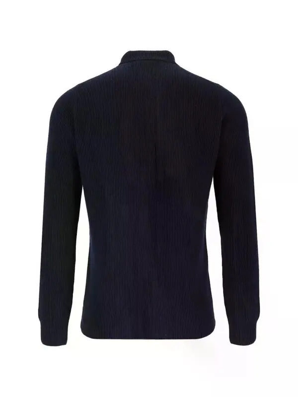 Al Duca D'aosta Ribbed-knit Polo Shirt