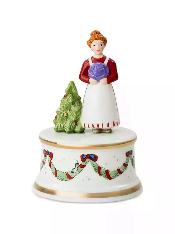 HUTSCHENREUTHER Small Christmas Feast Musical Box - White