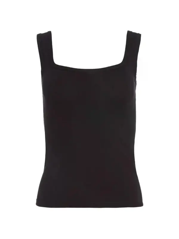THE PARK Sawyer Squared-neck Tank Top - Black