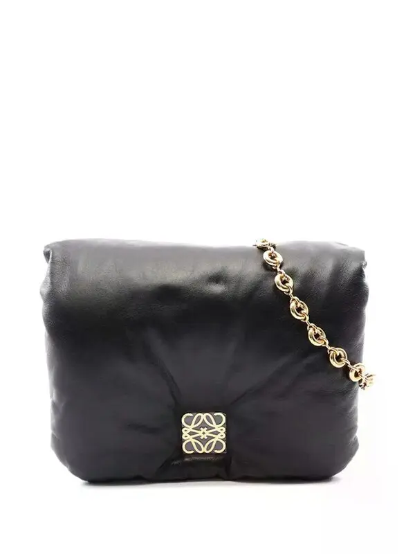 Loewe 2000-2026 Shiny Lambskin Goya Puffer Chain Bag Shoulder Bag