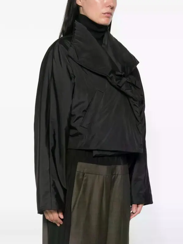 LUTZ HUELLE Bow-detail Cropped Jacket