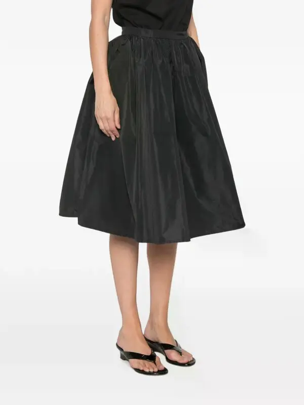 LUTZ HUELLE Glory Pleated Midi Skirt