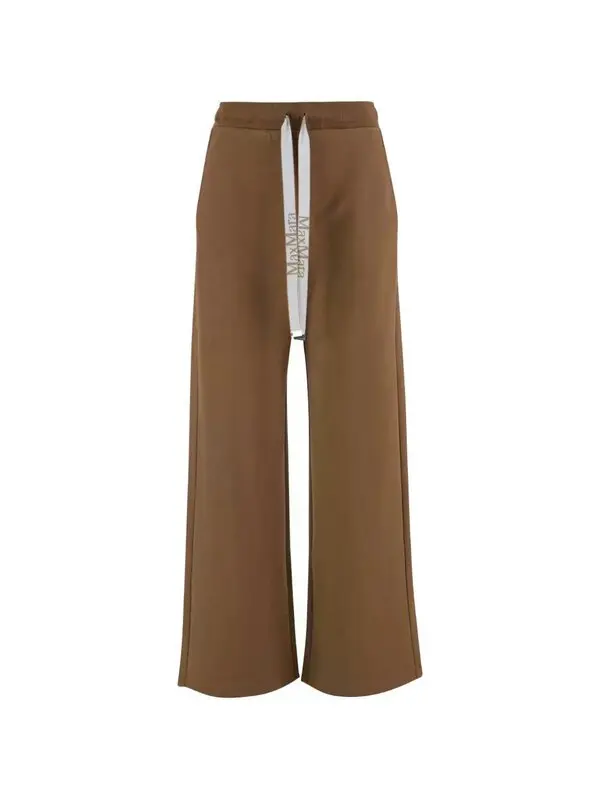 Max Mara Logo-drawstring Track Pants - Brown