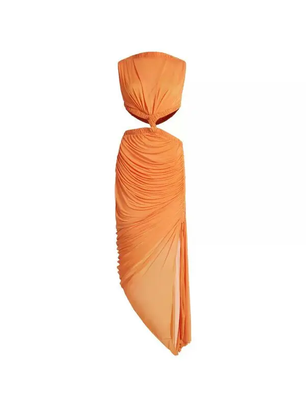 Christopher Esber Theia Separation Ruched-detail Midi Dress