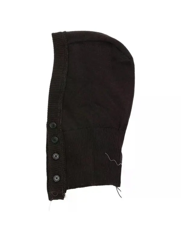CAMIEL FORTGENS Button-fastening Knitted Hood - Brown