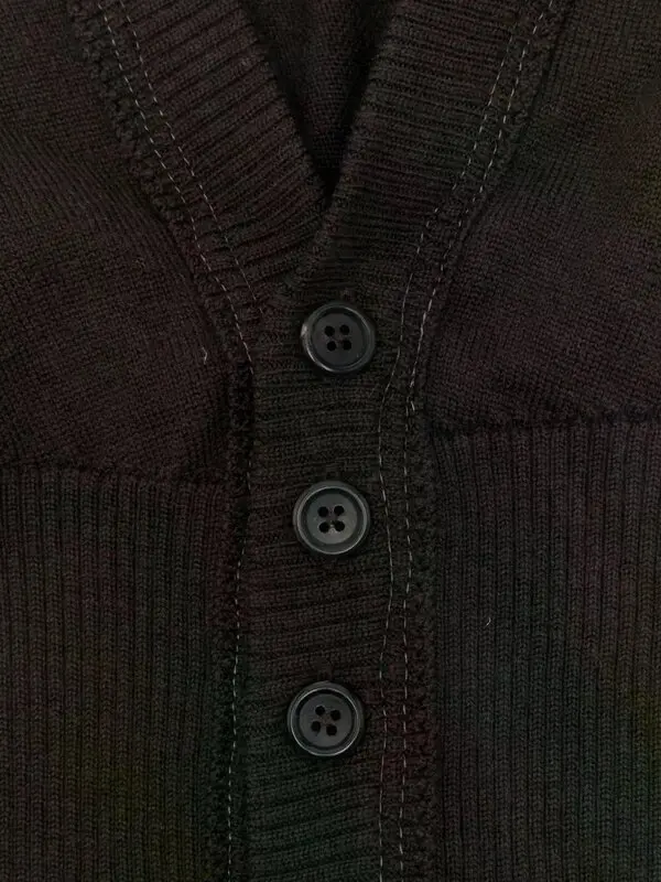 CAMIEL FORTGENS Button-fastening Knitted Hood
