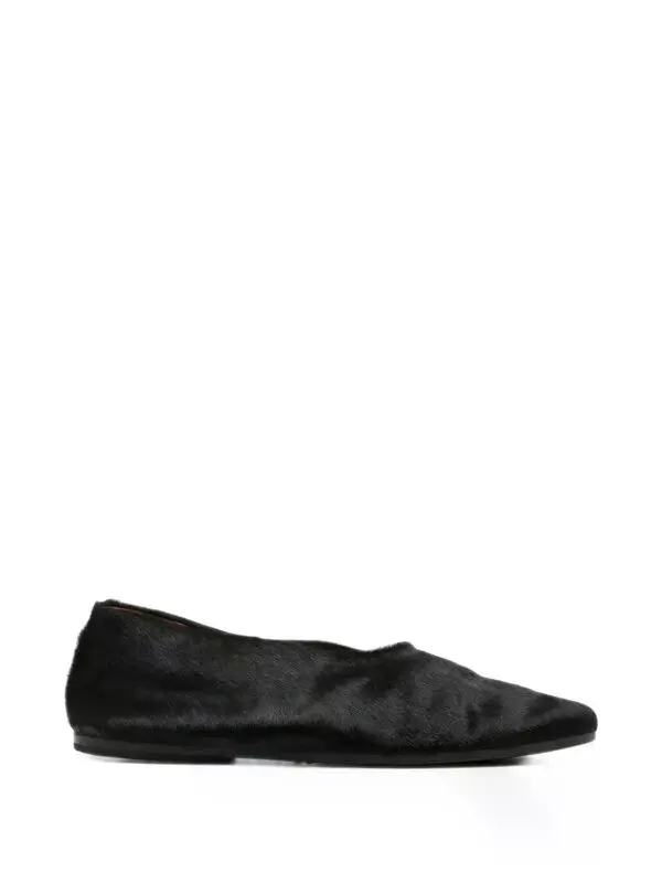 Marsèll Brushed-texture Ballet Flats