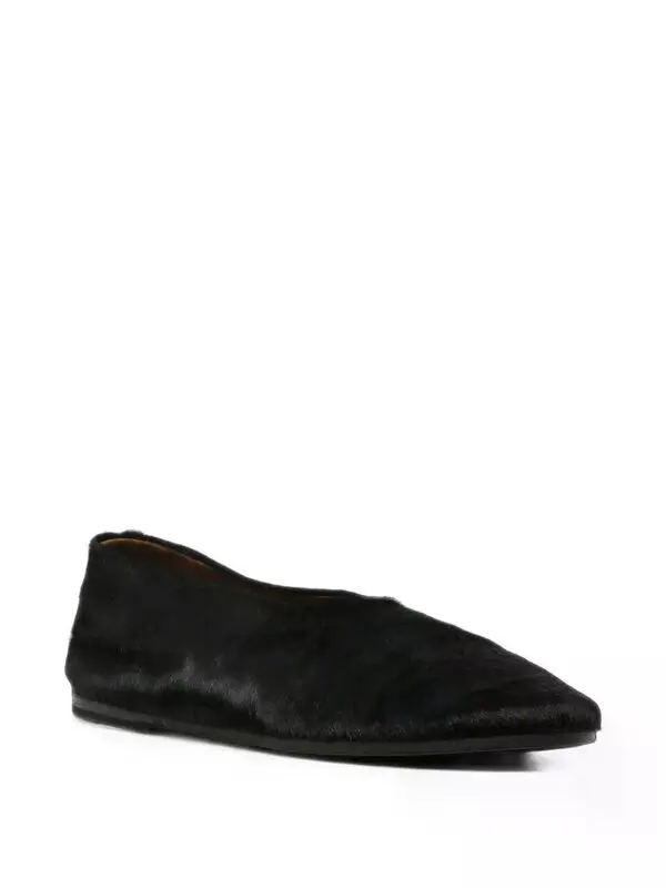 Marsèll Brushed-texture Ballet Flats