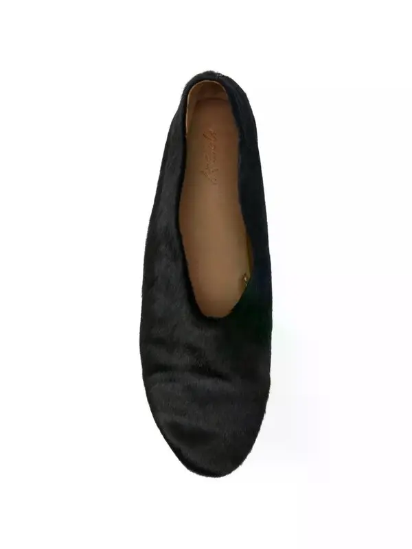 Marsèll Brushed-texture Ballet Flats