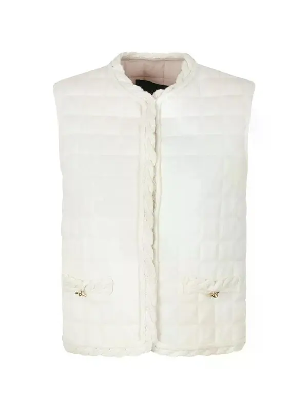 Fabiana Filippi Quilted Cable-knit Gilet - Neutrals