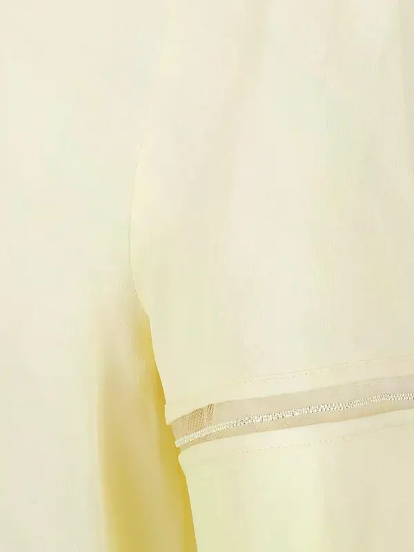 Fabiana Filippi Beaded-trim Short-sleeve Blouse