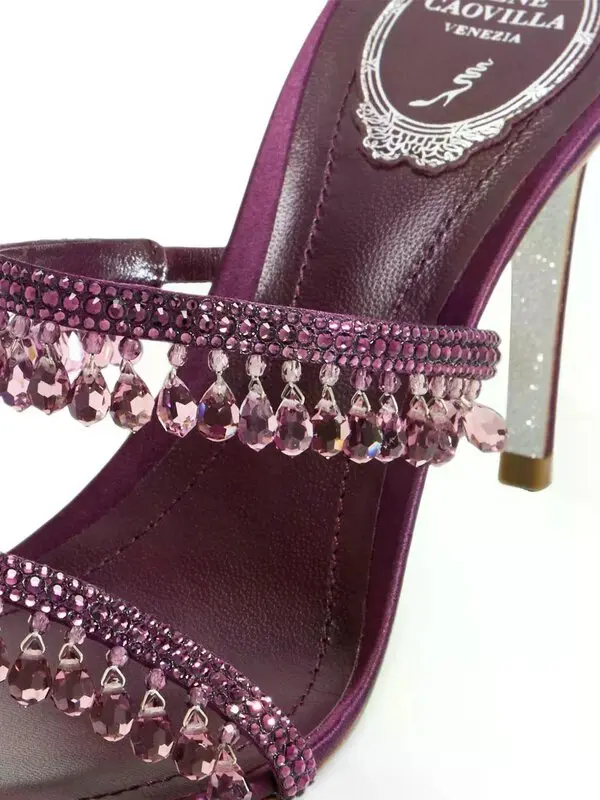 Rene Caovilla Cleo Crystal-embellished Tasseled Sandals