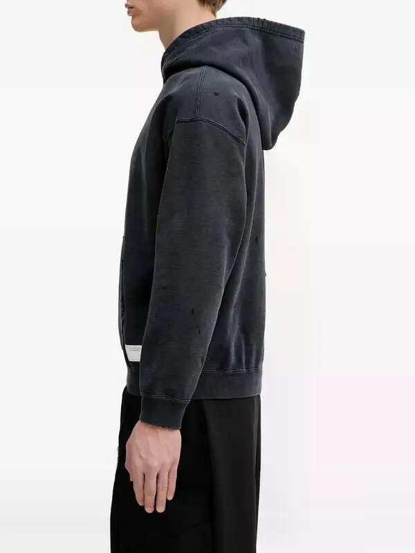 NEIGHBORHOOD Distressed Graphic-print Hoodie