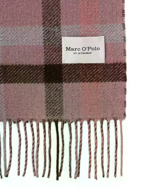 Marc O'polo Checked Wool Shawl