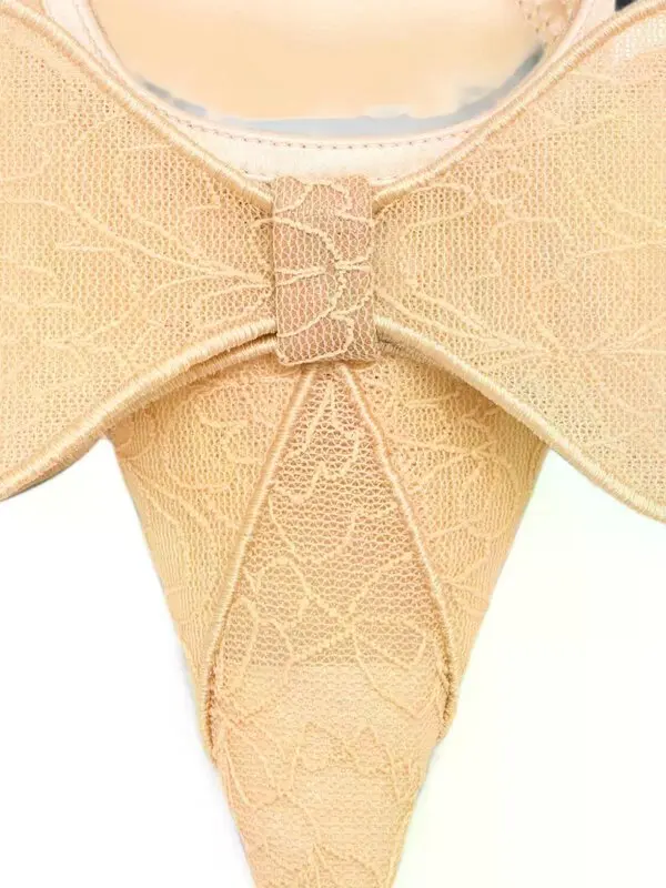 Mach & Mach Le Cadeau Lace Slingback Pumps