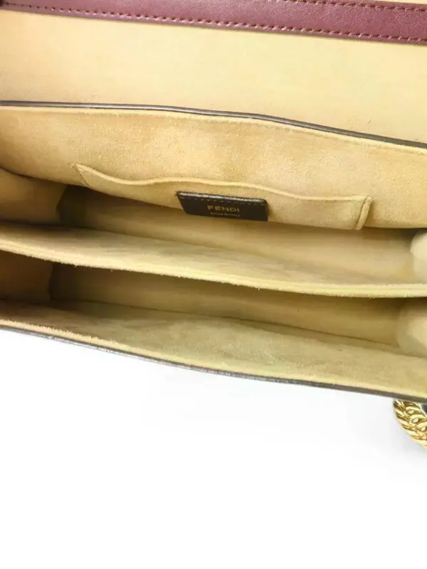 Fendi Kan I Leather Shoulder Bag
