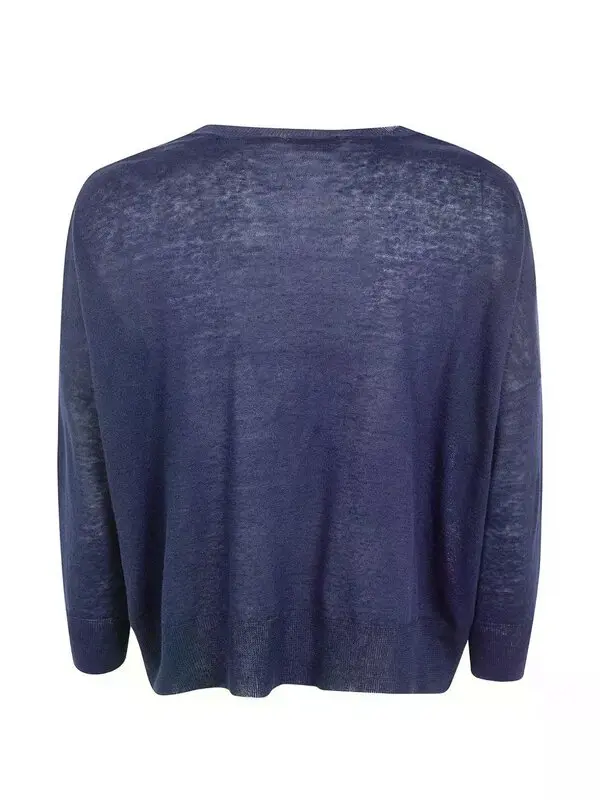 BASE MILANO Fine-knit Drop-shoulder Sweater