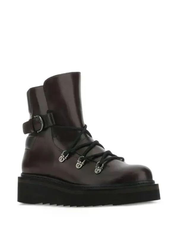FERRAGAMO Elimo Leather Ankle Boots