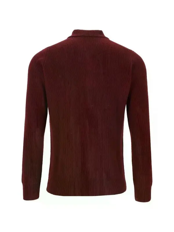 Al Duca D'aosta Ribbed-knit Polo Shirt