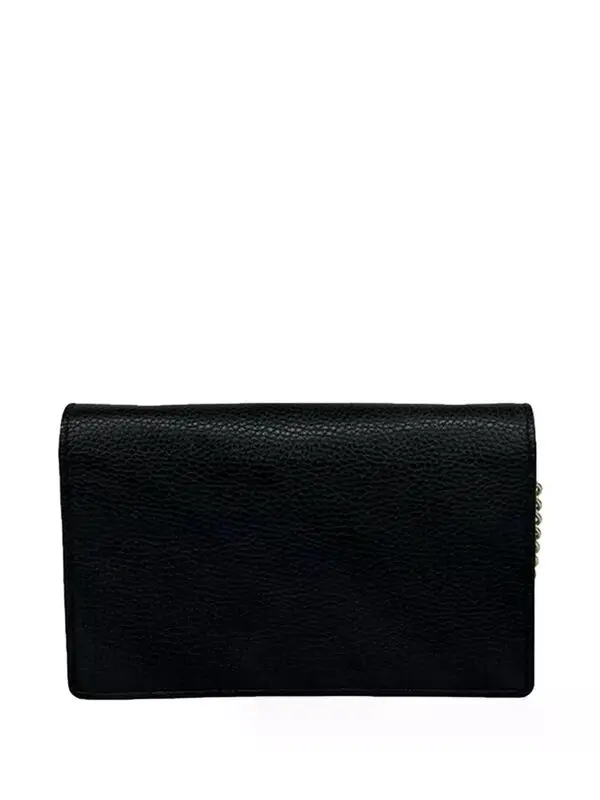 Gucci 2016-2026 Pebbled Calfskin Soho Wallet On Chain Crossbody Bag - Black