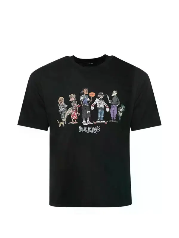 NAHMIAS Cartoon Warning Boxy T-shirt