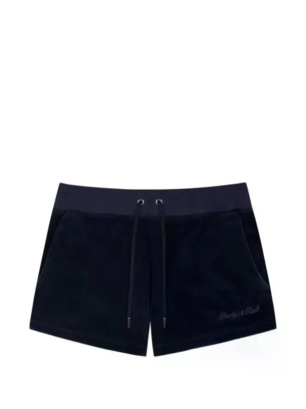 Sporty & Rich Krystal Logo-embellished Shorts