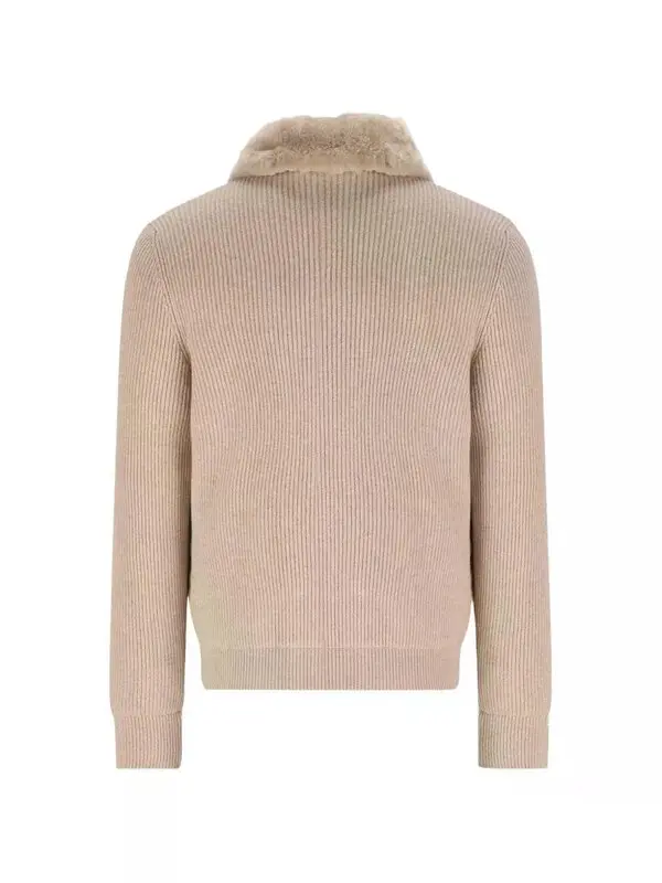 MOORER Campiglio-cab Suede-panelled Bomber Jacket