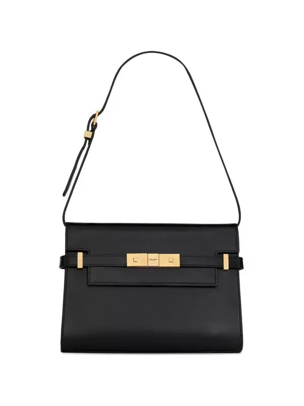 Saint Laurent Small Manhattan Flap Leather Tote Bag