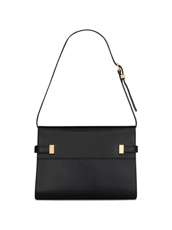 Saint Laurent Small Manhattan Flap Leather Tote Bag