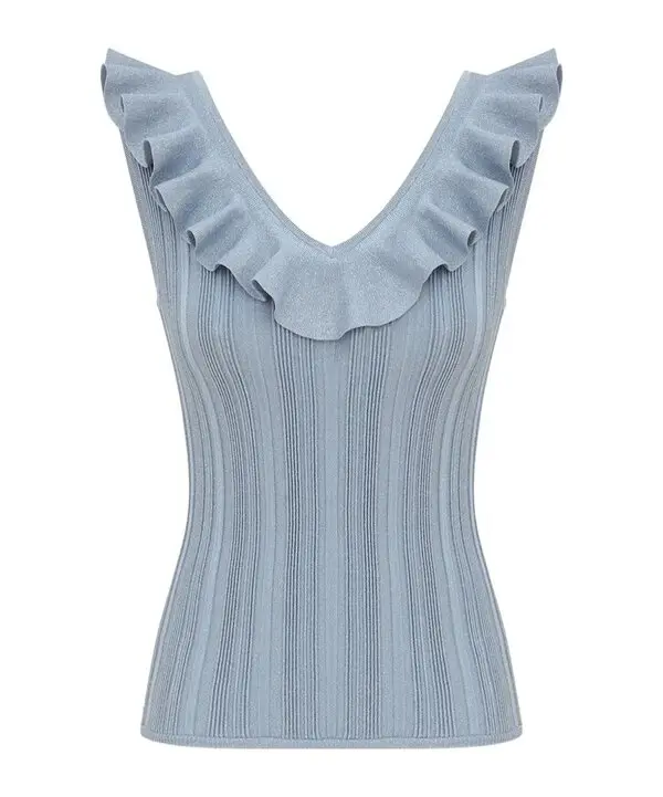 Zimmermann Ruffled Tank Top