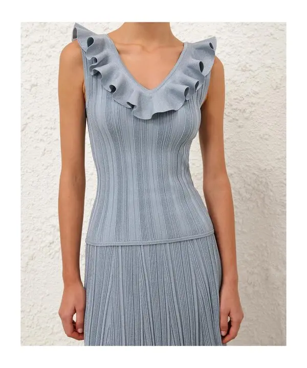 Zimmermann Ruffled Tank Top
