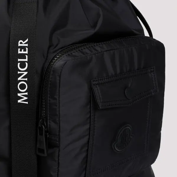 Moncler Logo Patch Zip-up Shoulder Bag