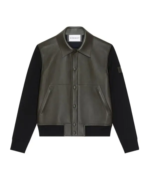 Givenchy Mix Material Blouson With Paris Patch