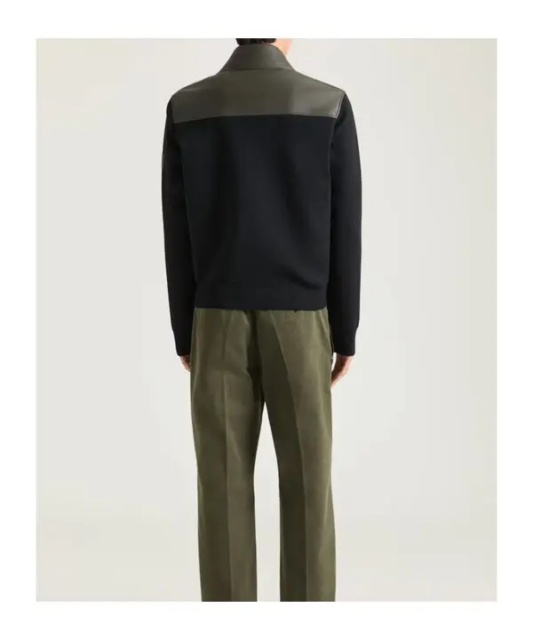 Givenchy Mix Material Blouson With Paris Patch