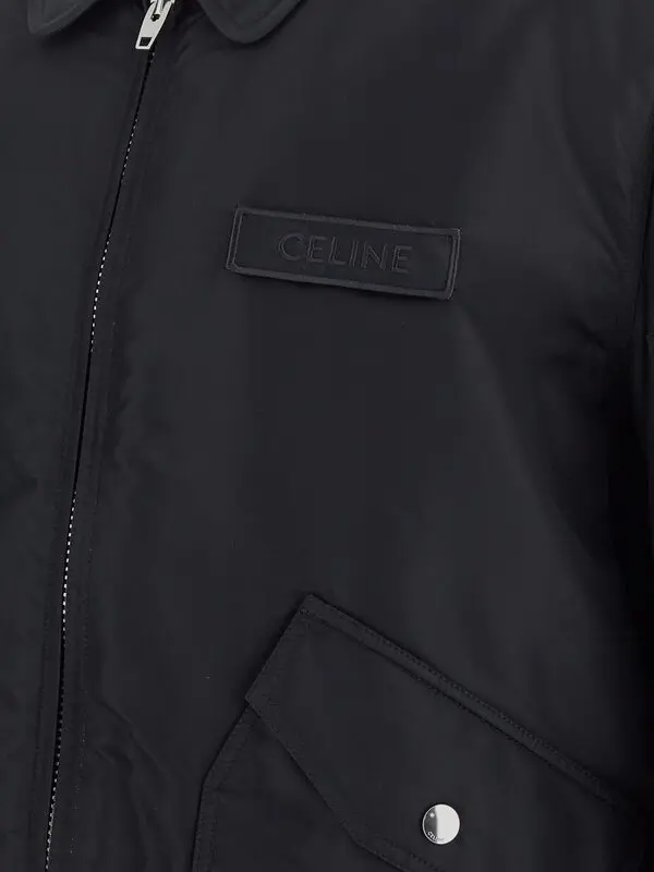 Celine Bomber Jacket In Nylon Twill