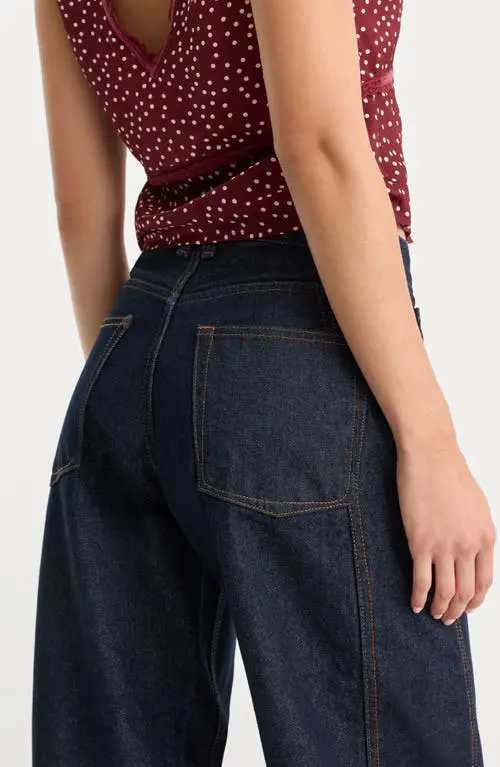 Good American Vintage Barrel Ankle Wide Leg Jeans