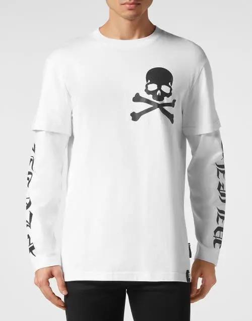 Philipp Plein T-shirt Round Neck Gothic Plein