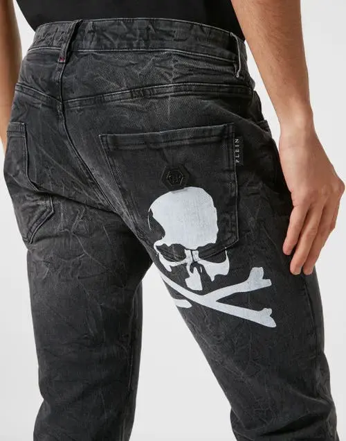 Philipp Plein Jeans Straight Cut Skull
