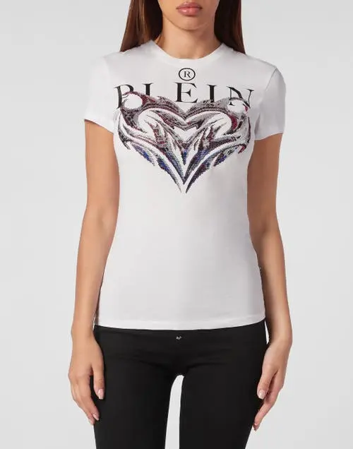 Philipp Plein T-shirt Round Neck Sexy Pure Fit - White