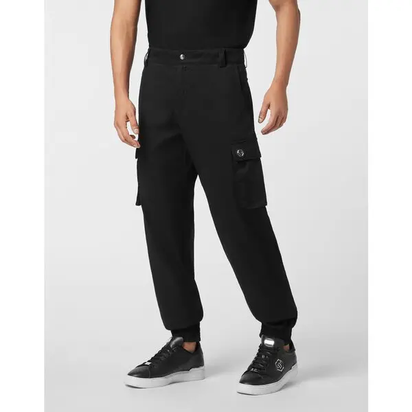 Philipp Plein Straight Cargo Fit Trousers