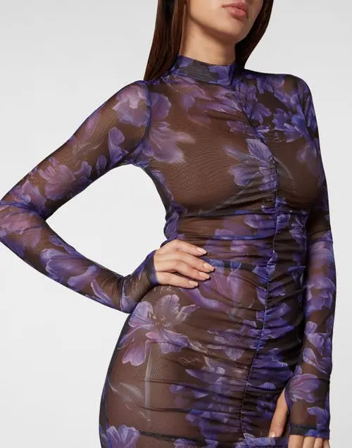Philipp Plein Evening Dress Flowers