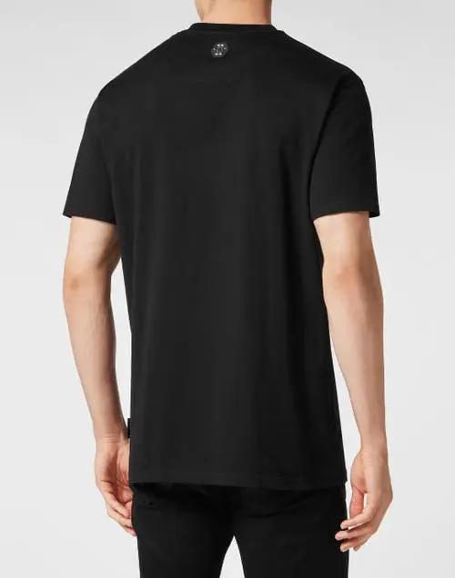 Philipp Plein T-shirt Round Neck Ss With Crystals Teddy Bear