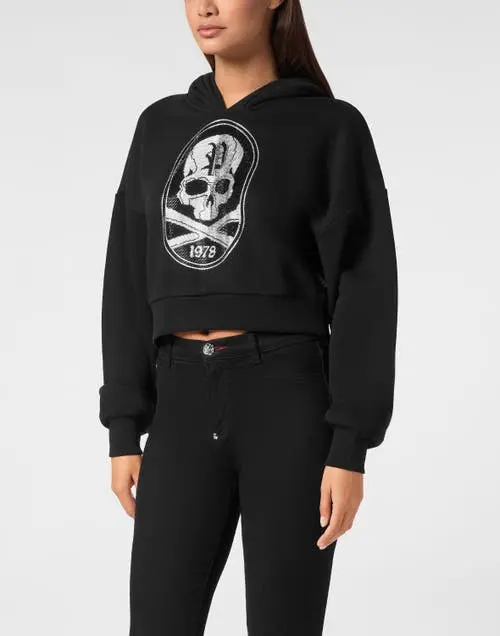 Philipp Plein Hooded Sweatshirt Skull&bones