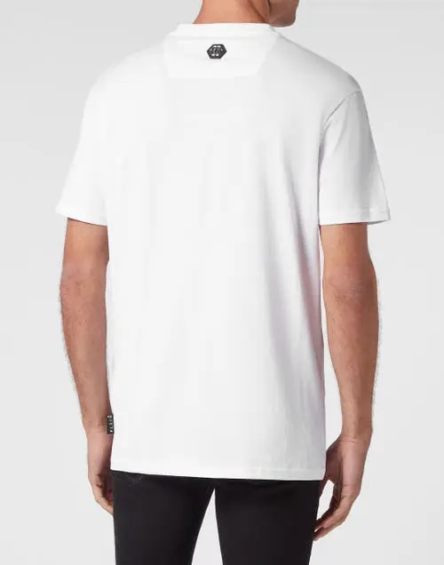 Philipp Plein T-shirt Round Neck Ss Hawaii - White