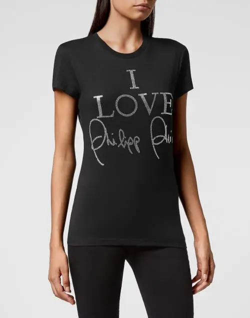 Philipp Plein T-shirt Round Neck Ss - Black