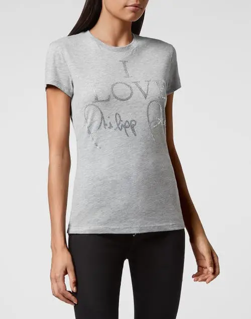 Philipp Plein T-shirt Round Neck Ss - Grey