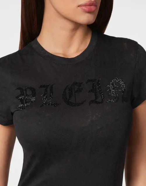 Philipp Plein T-shirt Round Neck Gothic Plein