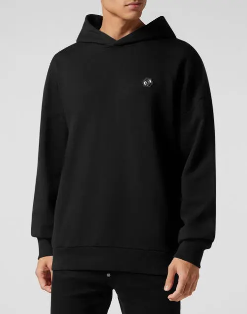 Philipp Plein Hoodie Sweatshirt Pp Glass - Black
