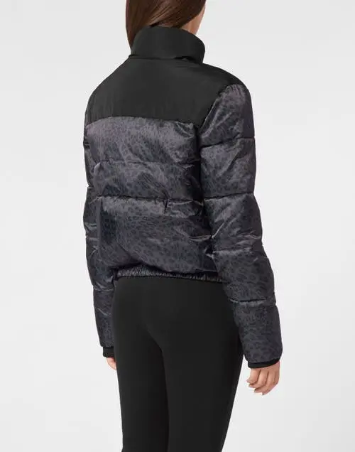 PLEIN SPORT Down Jacket Leopard